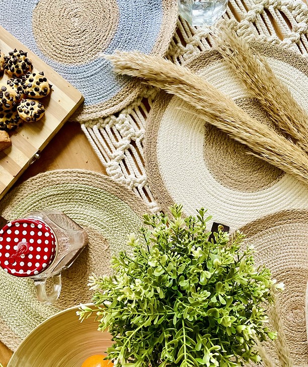 Jute Cotten placments set - Efreshli
